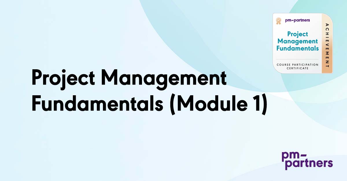 Project Management Fundamentals Course - PM Partners Project Management Fundamentals Course - PM Partners